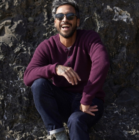 Outerknown | Sweaters | Nwt Outerknown Mens Waffle Henley Sweater Size ...